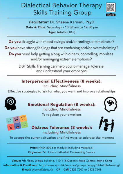 DBT Skills Training – St John's Cathedral Counselling Service